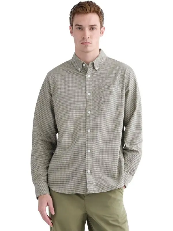 Everlane Classic Oxford Shirt - Forest Night Gingham | Standard